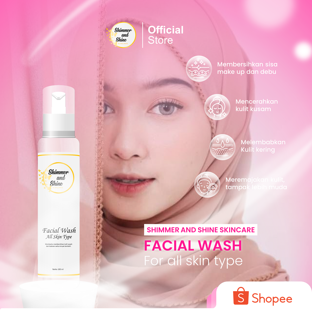 Shimmer And Shine Facial Wash All Skin Type by Byla Beaut | Nurul Iman ...